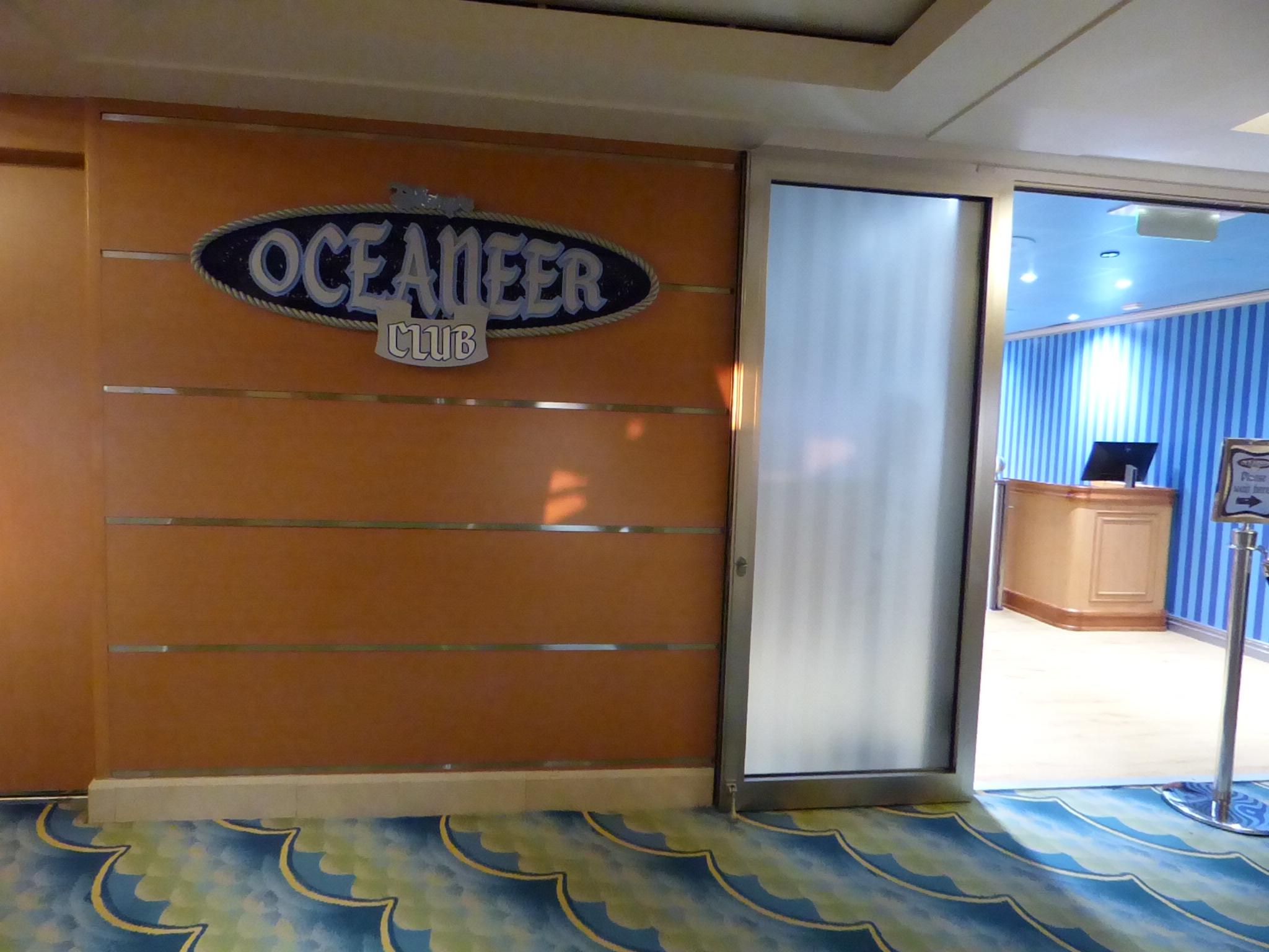 Oceaneer club on the Disney Magic